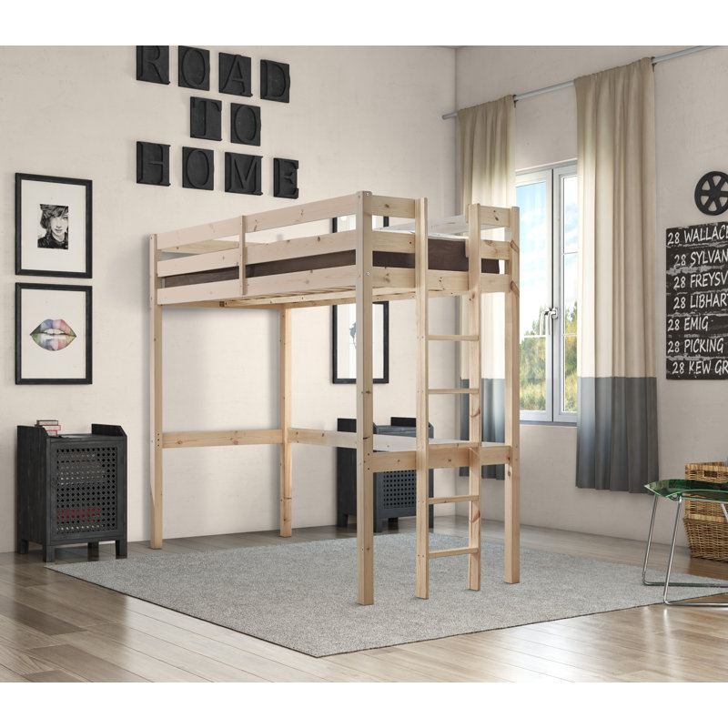 Just Kids Esma European Single (90 x 200cm) High Sleeper Loft Bunk Bed ...