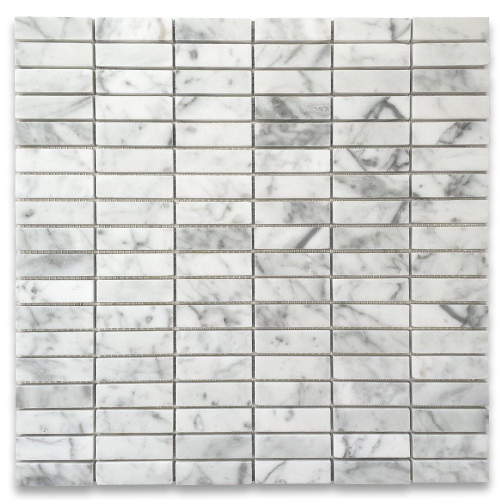 Marble Online 12" x 12" Marble Linear Mosaic Wall & Floor Tile | Wayfair