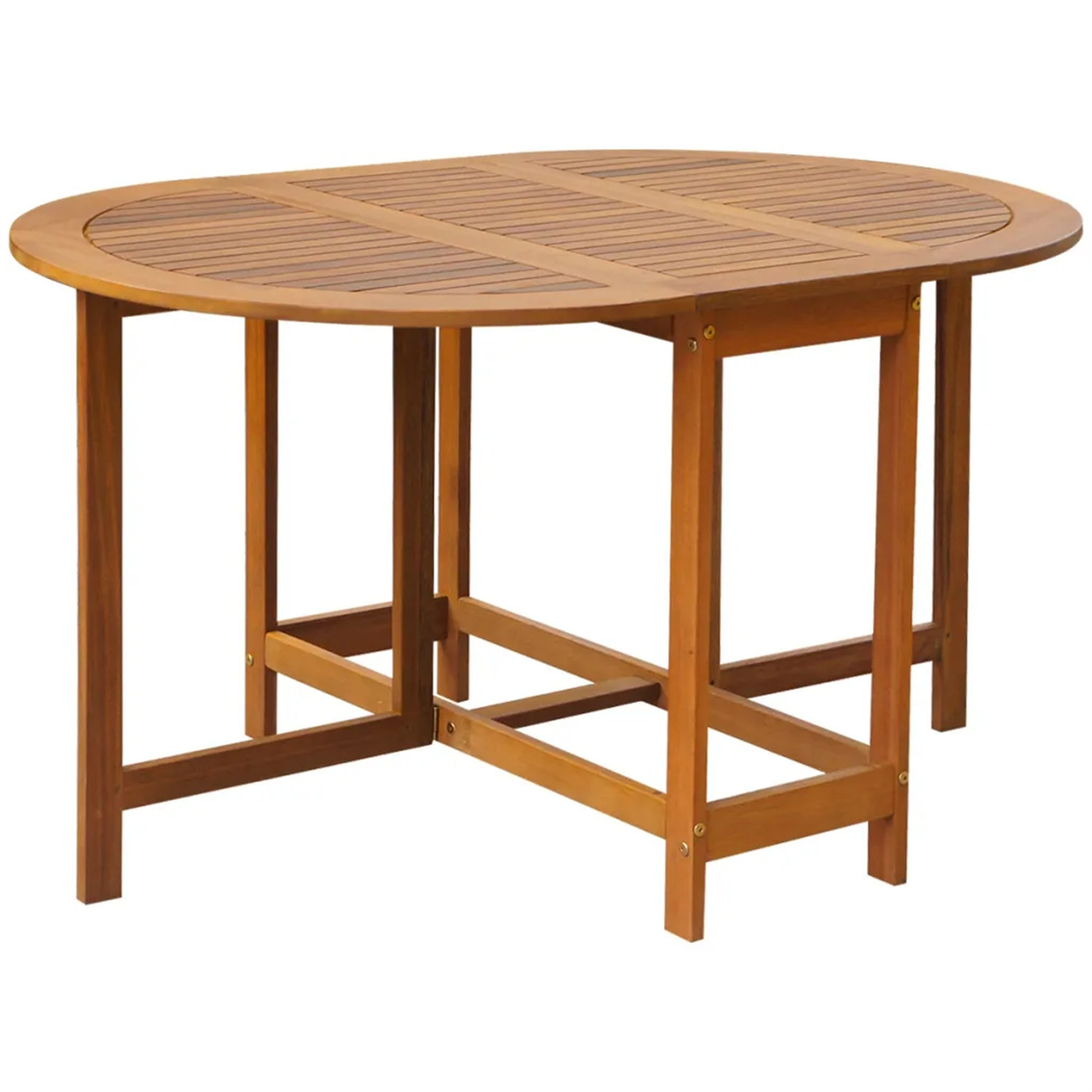 Dakota Fields Garden Table 130x90x72 cm Solid Acacia Wood & Reviews ...