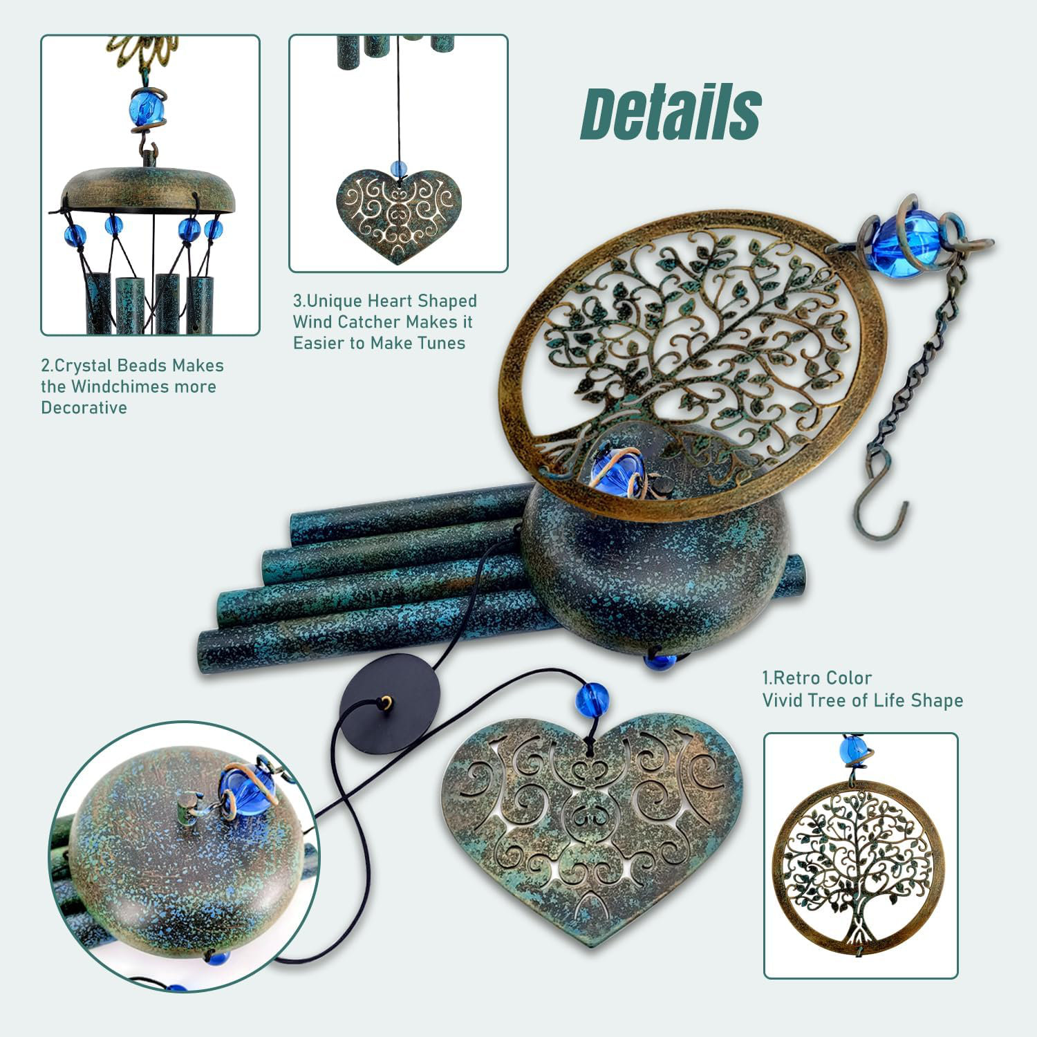 Arlmont & Co. Tree Of Life Wind Chime | Wayfair