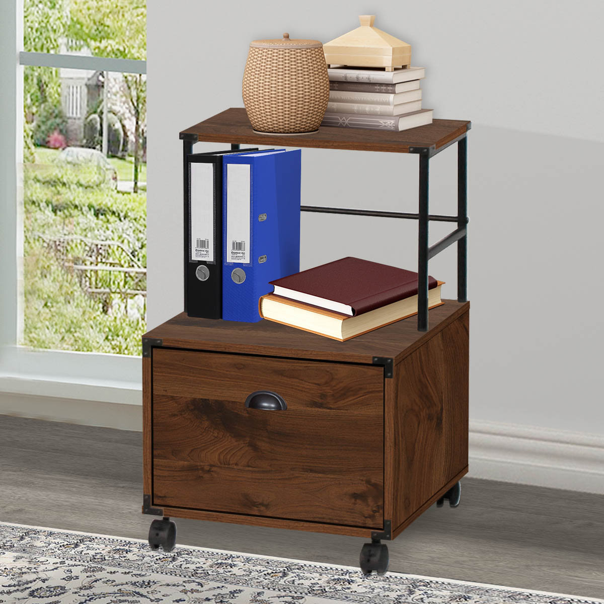 GUADALUPE Greber 18.5'' Wide 1 -Drawer Mobile File Cabinet - Wayfair Canada