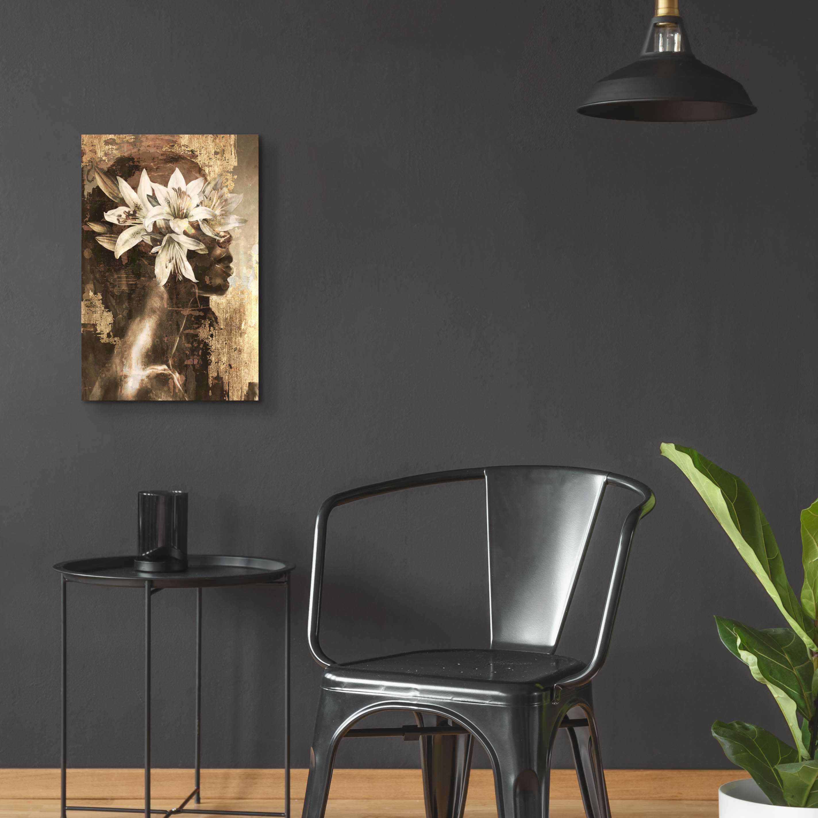 Trinx 'Golden Lily Maiden' by Svetlana Aleynikova Acrylic Glass Wall ...