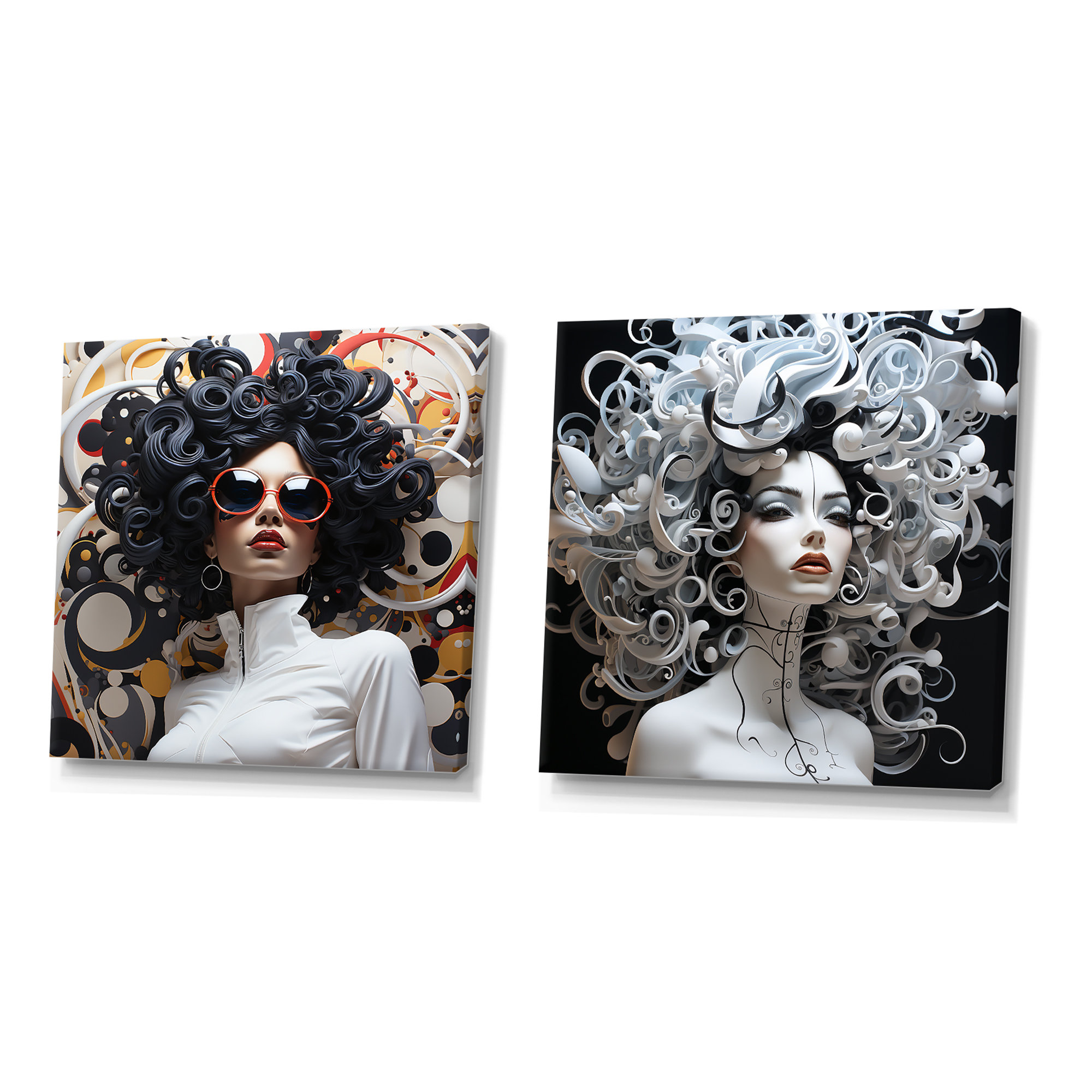 Wrought Studio™ Black And White Surreal Portrait Of A Woman I - Woman ...
