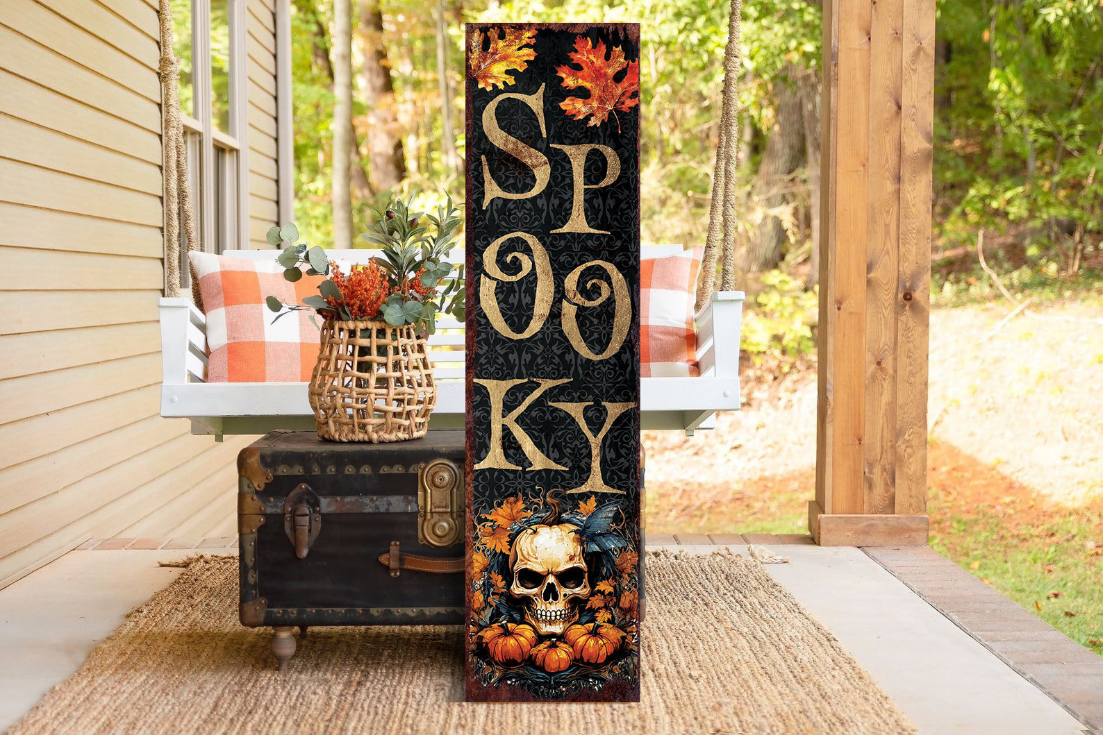 The Holiday Aisle® 36in "It's Halloween, It's Time to Scream" Porch ...