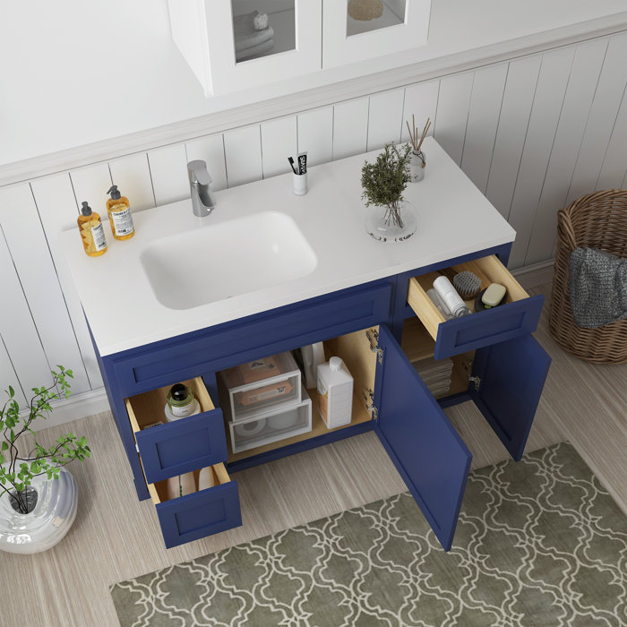 Home Beyond 51'' Single Bathroom Vanity Base Only | Wayfair