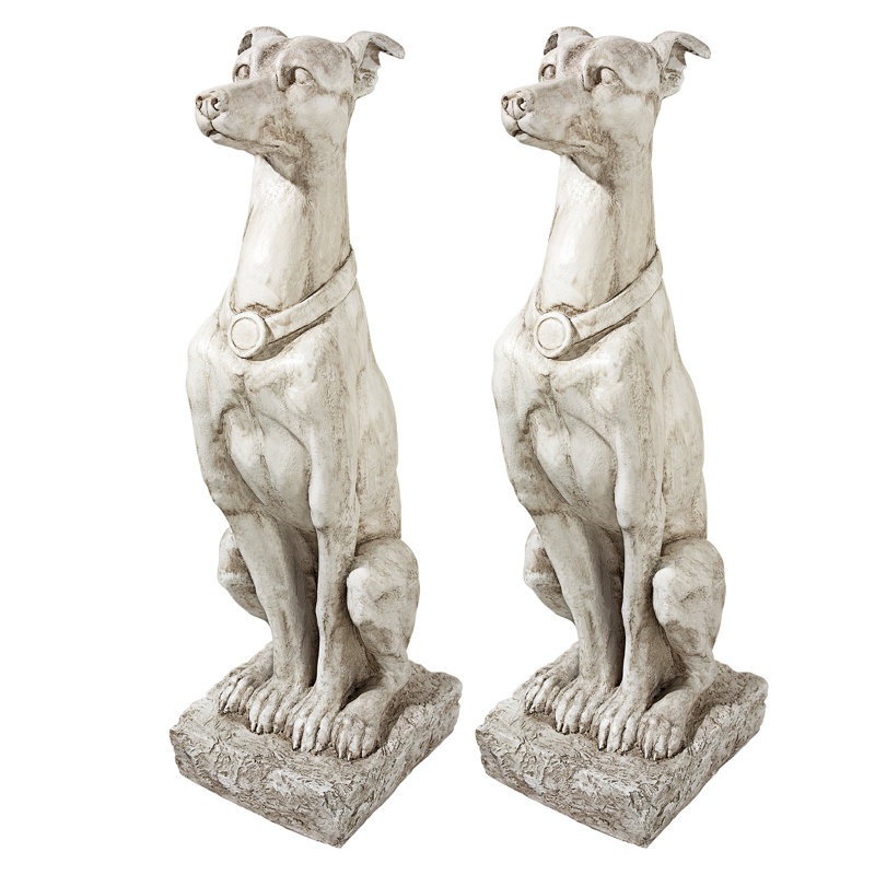 Design Toscano Art Deco Whippet Greyhound Sentinel Dog Statue & Reviews ...