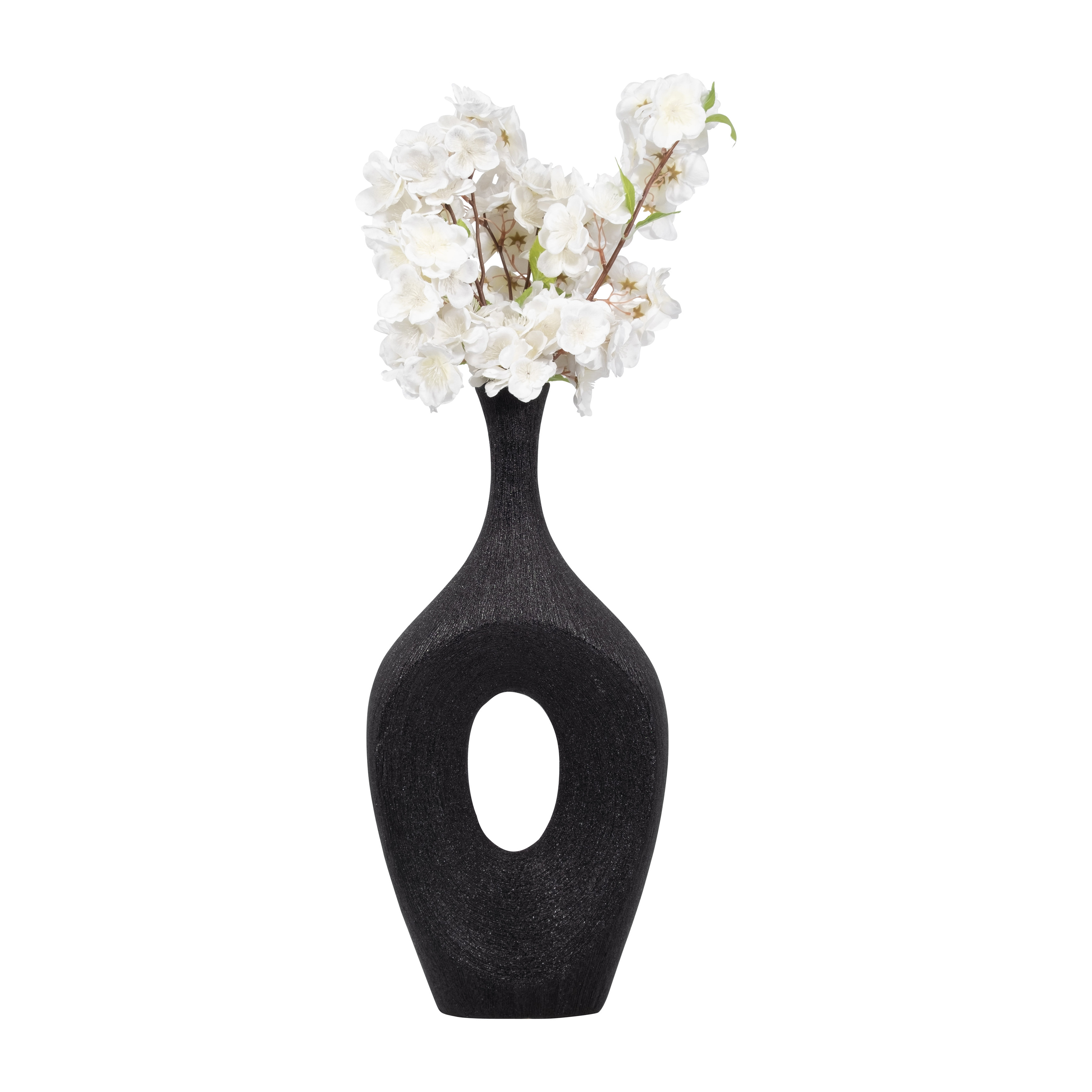 Orren Ellis Ceramic 19" Open Cut Vase, Oval, 19"H & Reviews | Wayfair