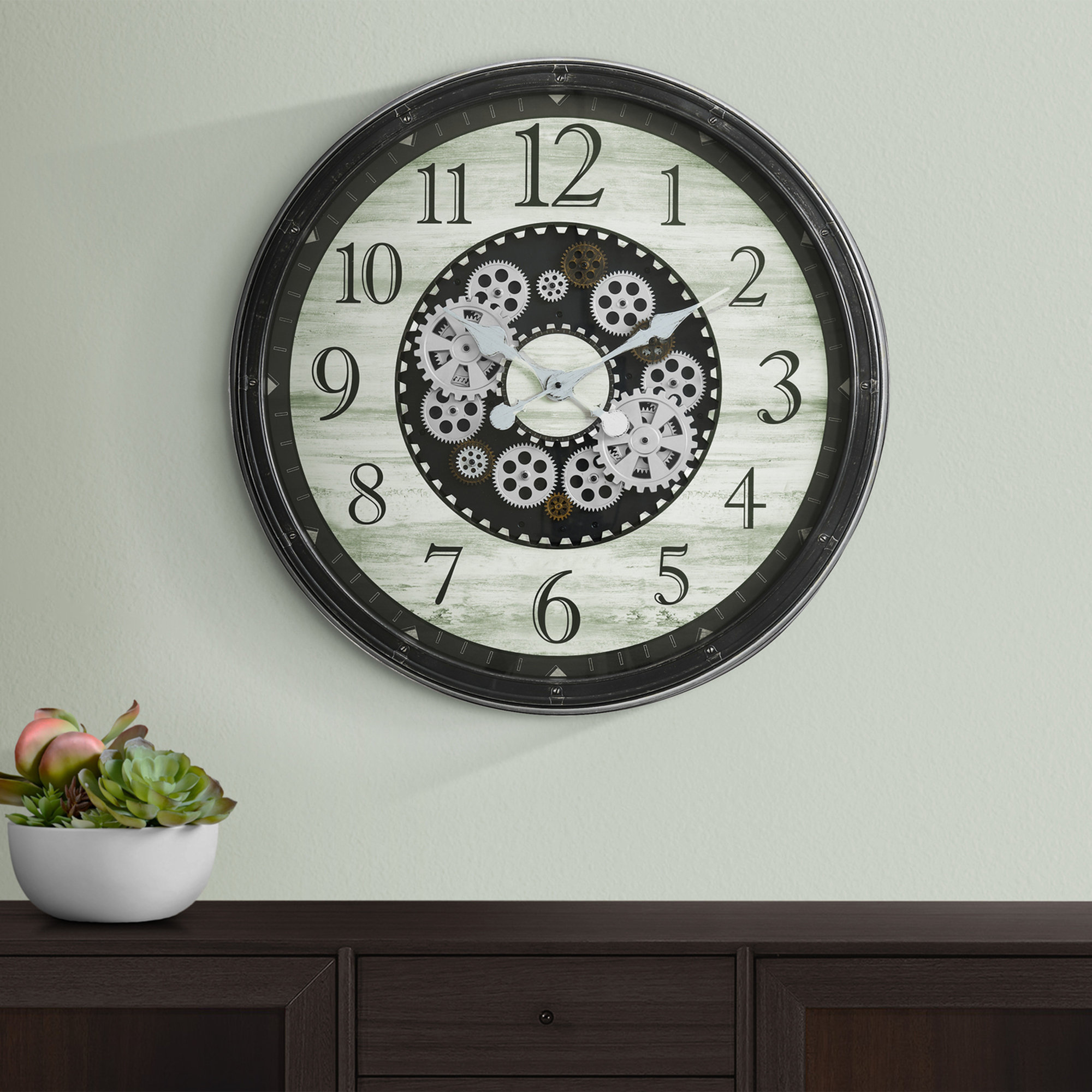 Trent Austin Design® Clocks, 30" Round, Gear Mechanism, Large Oversized ...