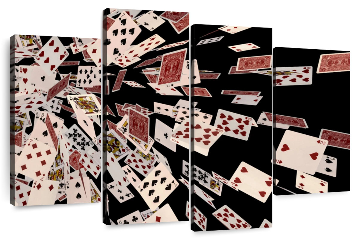 Ebern Designs Senne Flying Playing Cards | Wayfair