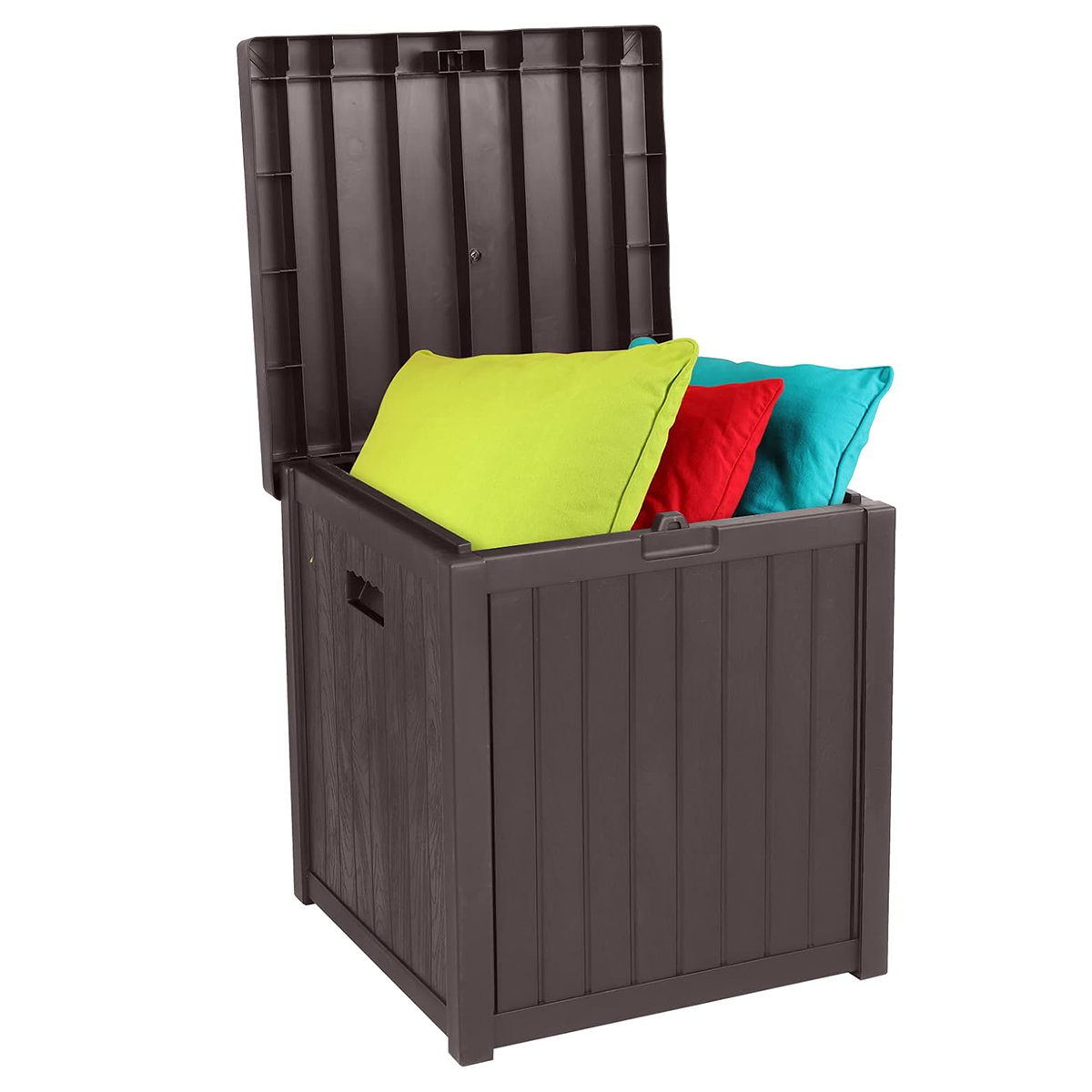 Belleze 22'' W 51 Gallons Water Resistant Resin Lockable Deck Box | Wayfair