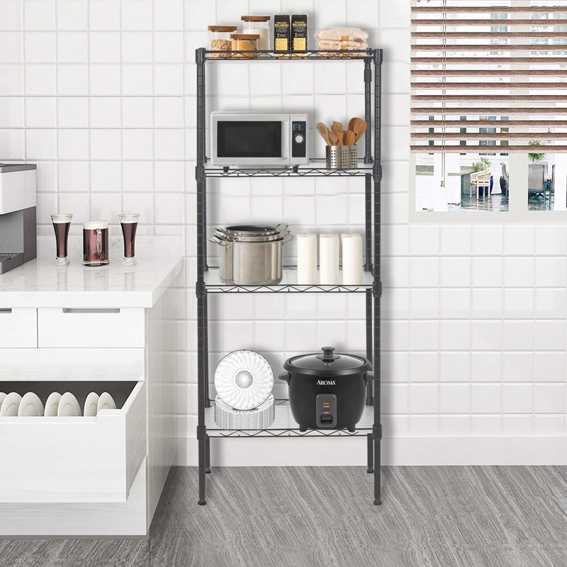 Rebrilliant Layloni 43.9" H x 17.3" W x 11.4" D Shelving Unit | Wayfair