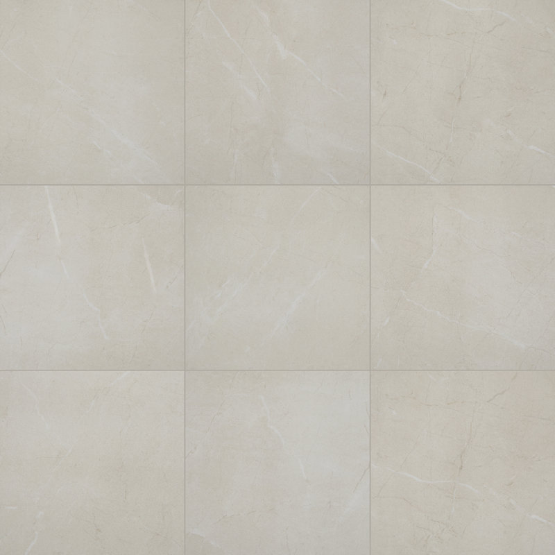 Daltile Perpetuo 24" x 24" Porcelain Marble Look Wall & Floor Tile (4 ...