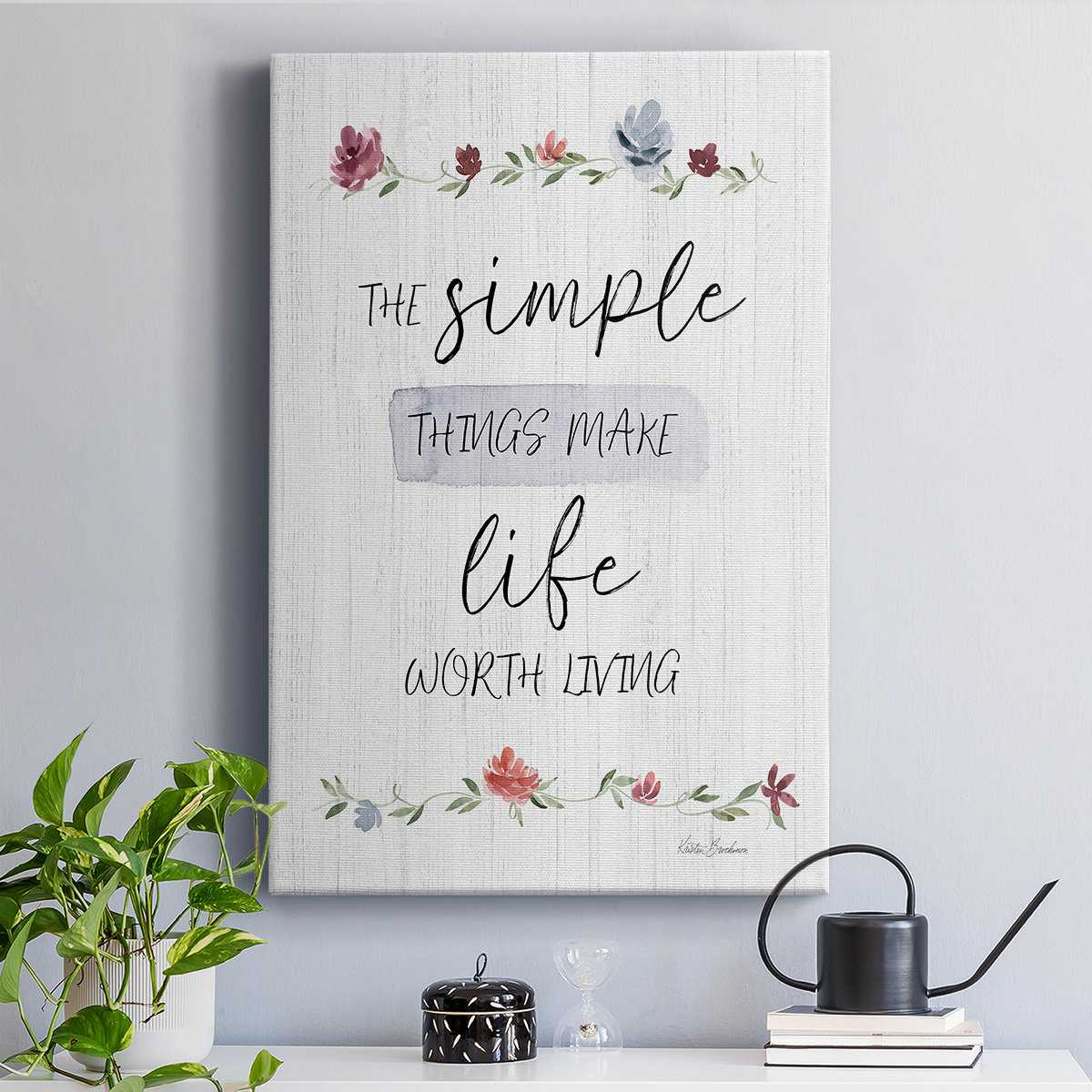 Trinx The Simple Things Premium Gallery Wrapped Canvas - Ready To Hang ...