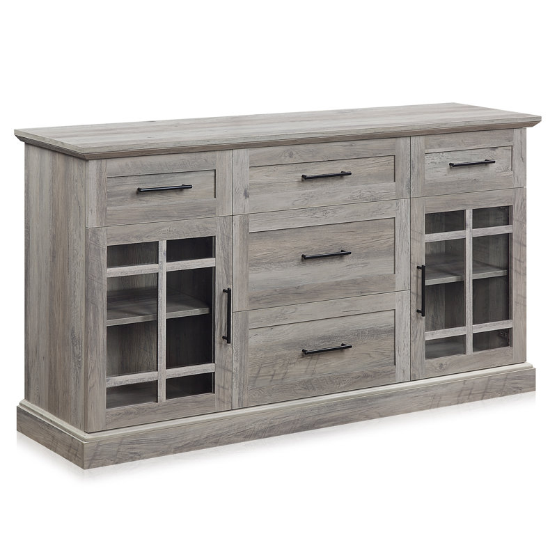 August Grove® Annest 58" Wide 3 Drawer Sideboard "& Reviews" | Wayfair