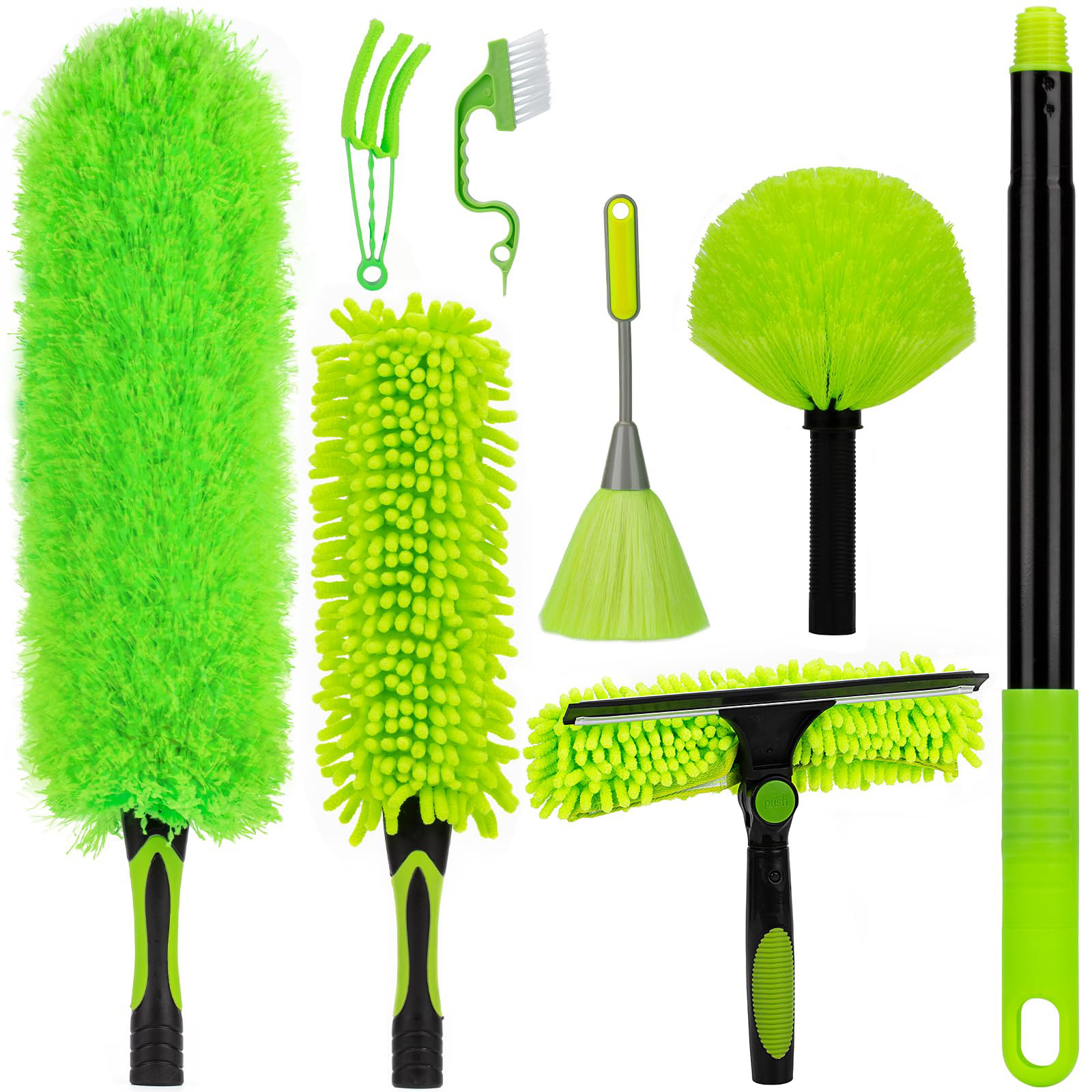 FEIYAN 15Foot High Reach Dusters For Cleaning With 7.8 FT Extension ...