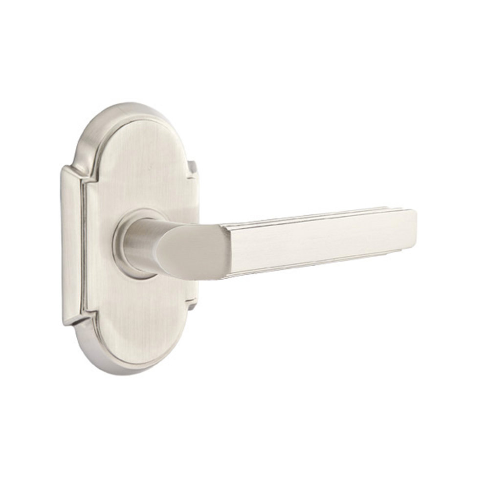 Emtek Milano Passage (Hall & Closet) Door Lever with Rosette | Wayfair