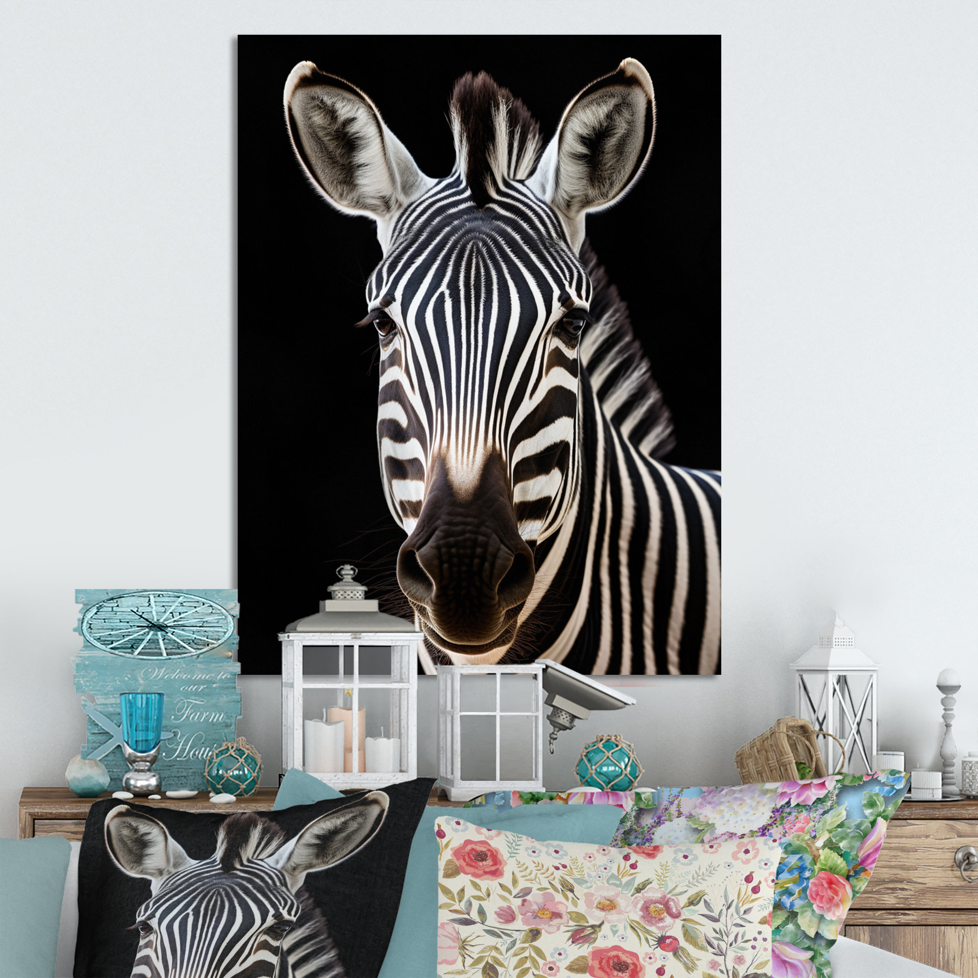 Ebern Designs Striking Zebra Patterns IV - Animals Metal Wall Decor ...