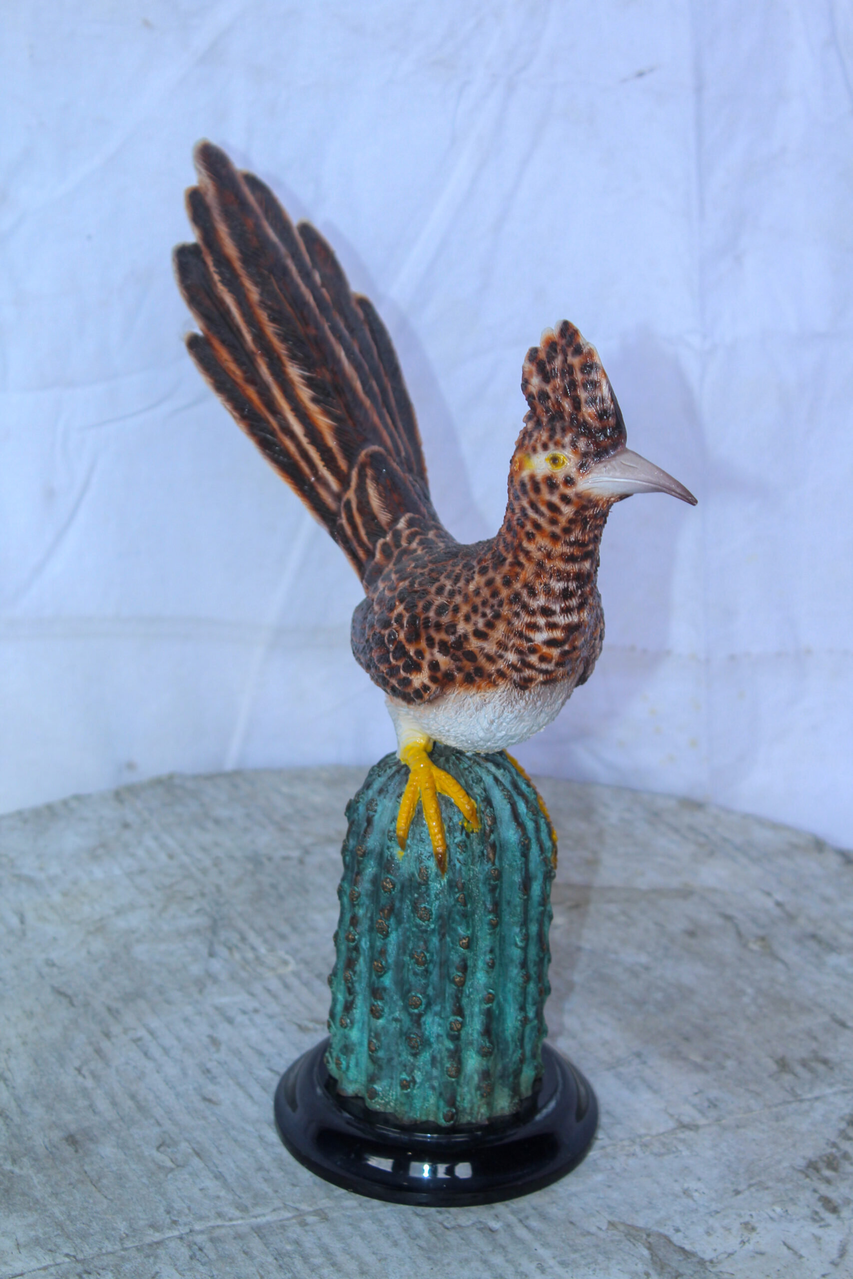 Nifao Collection Vibrant Colored Roadrunner Bird Bronze Statue ...