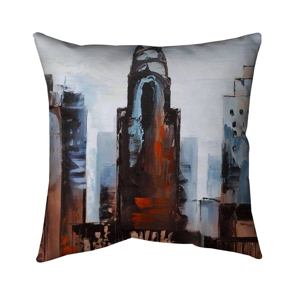 Begin Edition International Inc. Sullen day in the city - 18"x18" Throw ...