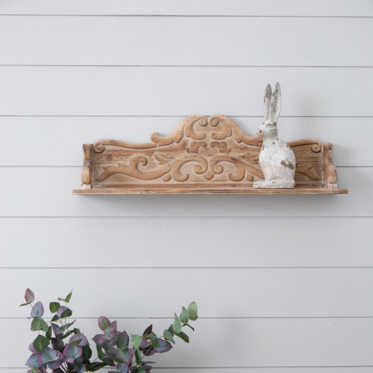 One Allium Way® Padula Crafted Fir Wall Accent Shelf & Reviews | Wayfair