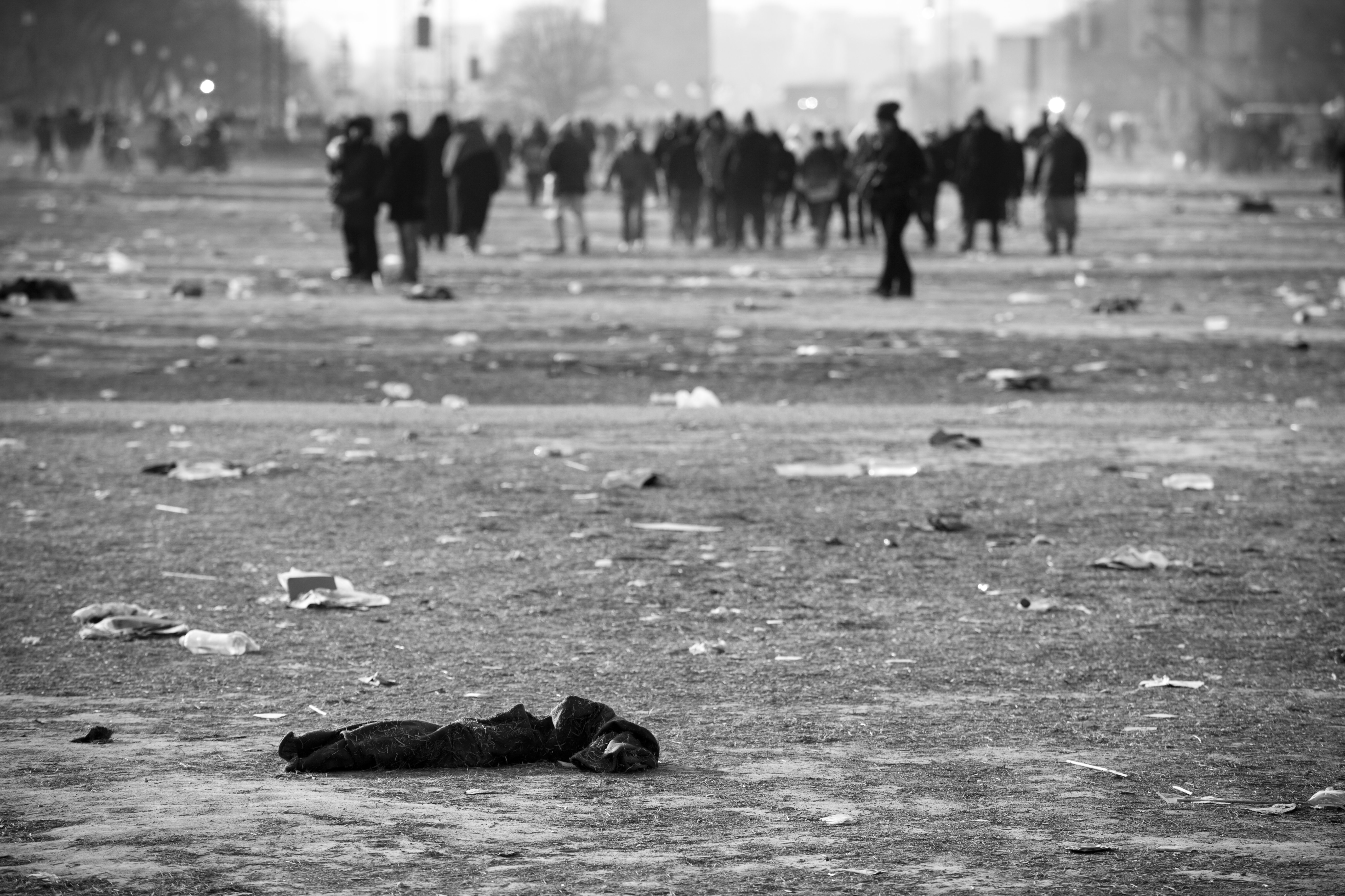 Ebern Designs Riot Aftermath Crowds of People by Carterdayne | Wayfair