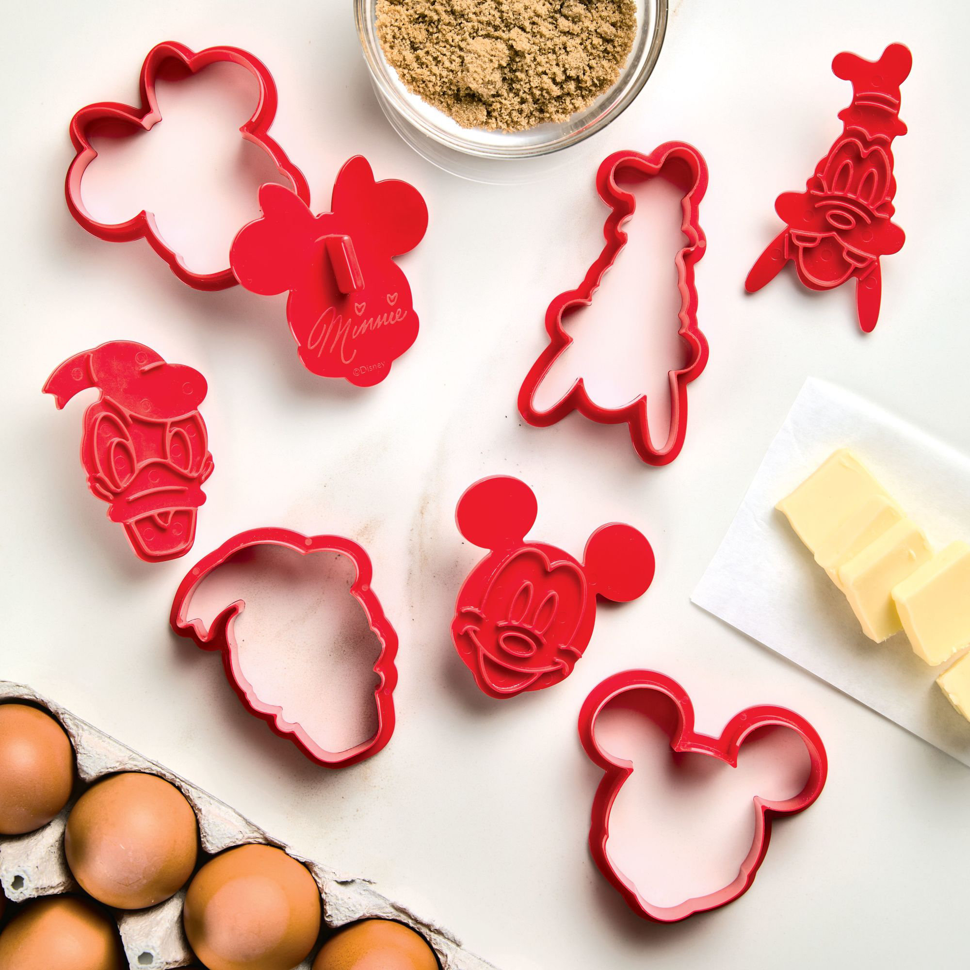 Disney Home Bake With Mickey Mouse Cookie Cutter And Stamp Set, 8 Piece ...