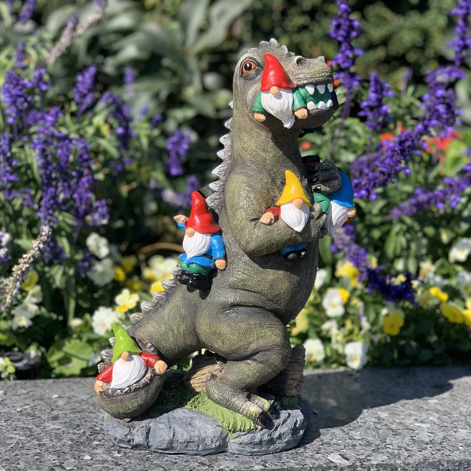 Ophelia & Co. Dinosaur Gnomes Garden Statues - Wayfair Canada