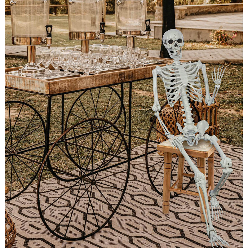 The Seasonal Aisle Halloween Posable Skeleton - 165Cm With Movable ...