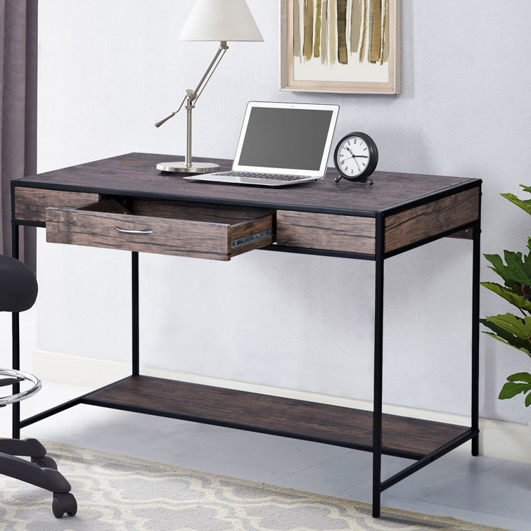 The Twillery Co.® Hulda 43.3" Wide Writing Desk with Drawer & Reviews ...