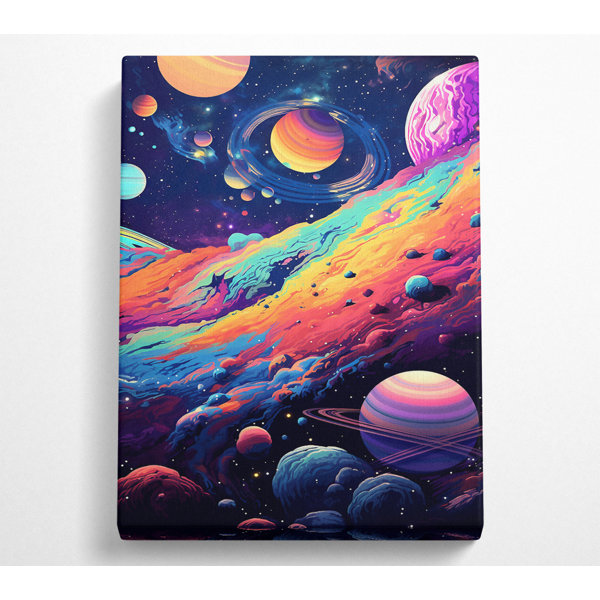 Marlow Home Co. Acid Planets Atmosphere - Wrapped Canvas Print ...