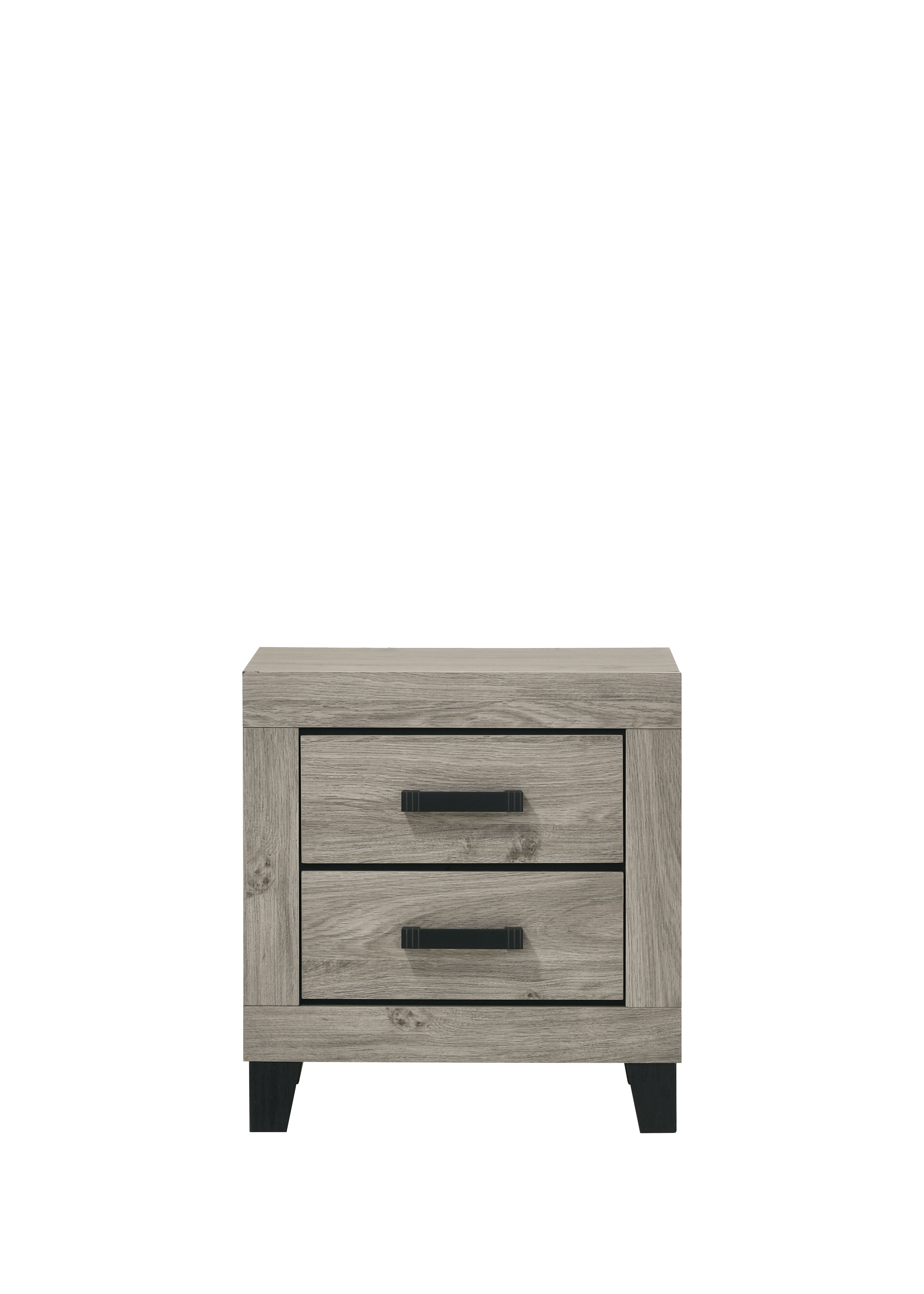 Latitude Run® Light Grey Nightstand with Modern Design and Ample ...