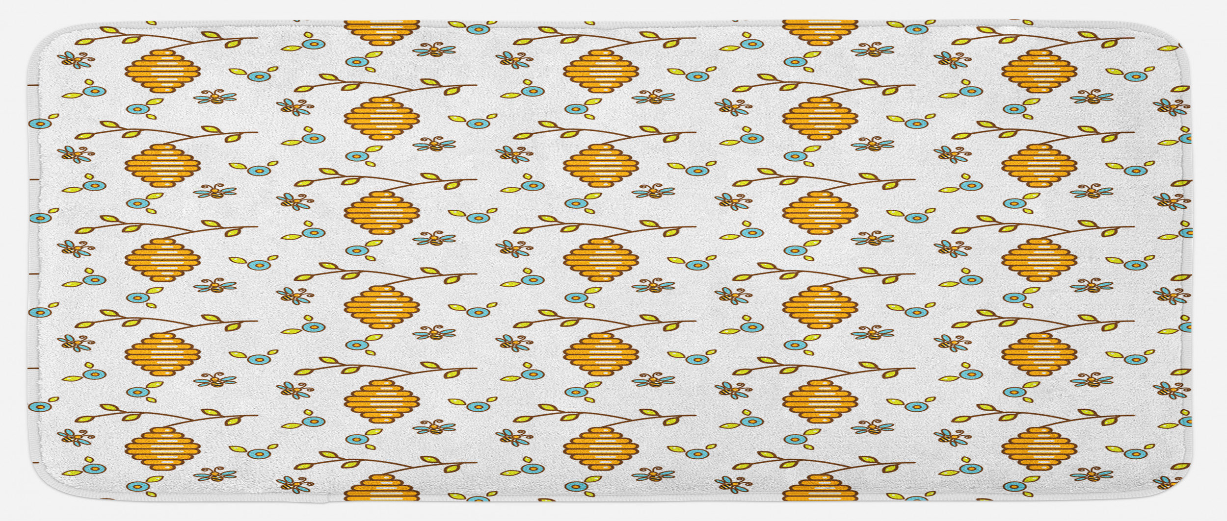 East Urban Home Bee Kitchen Mat | Wayfair