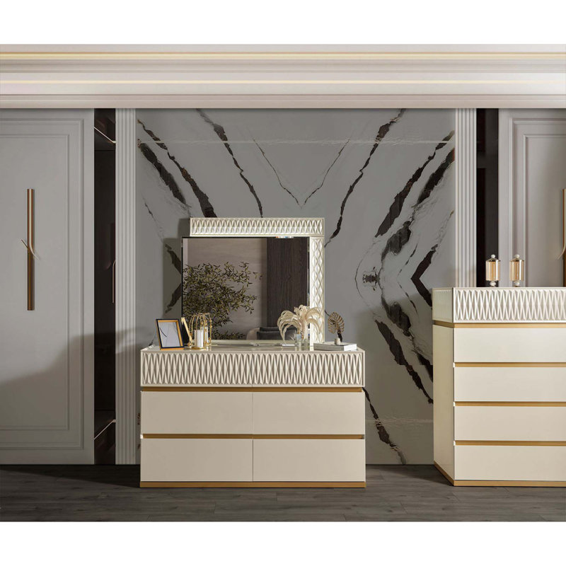 Everly Quinn Modern Style 6 Smooth Drawer Dresser | Wayfair