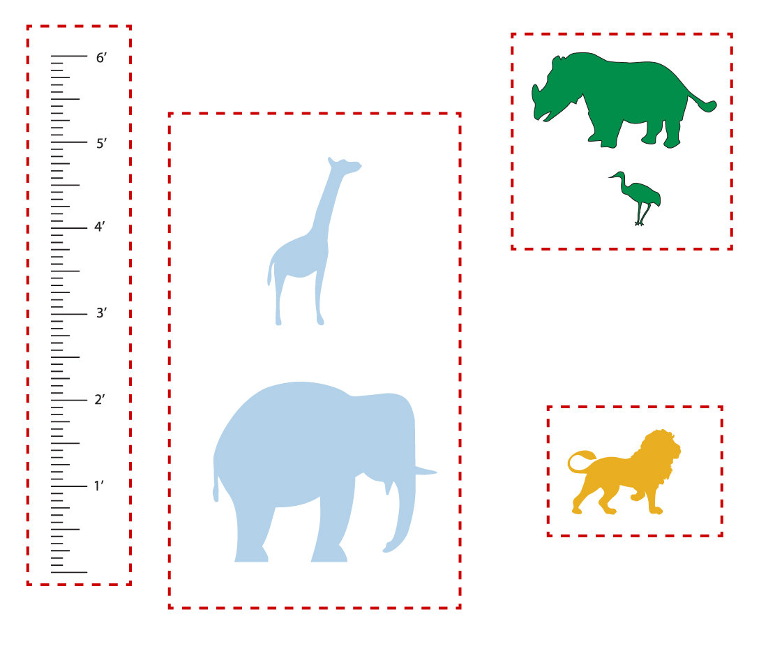 The Decal Guru Animal Growth Chart Wall Decal - Wayfair Canada