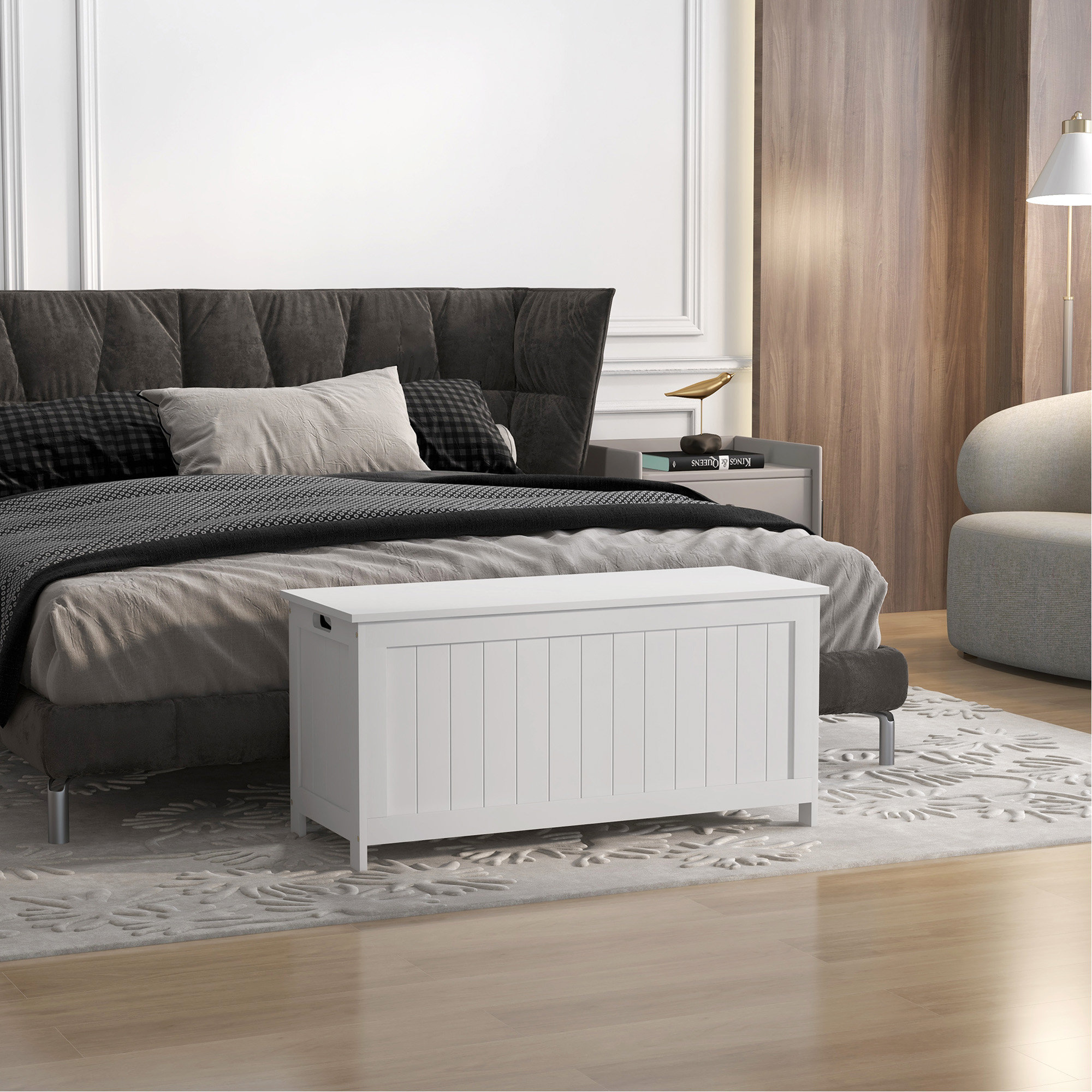 Millwood Pines Versatile Wooden Storage Chest With Ample Space And ...