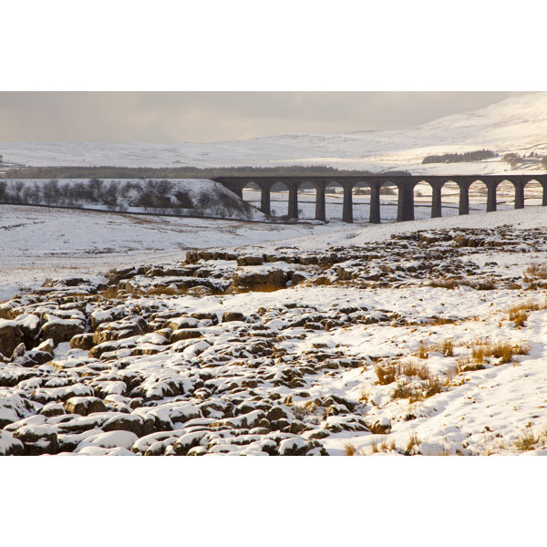 17 Stories Ribblehead Viaduct With Snow by Salking - Wrapped Canvas ...