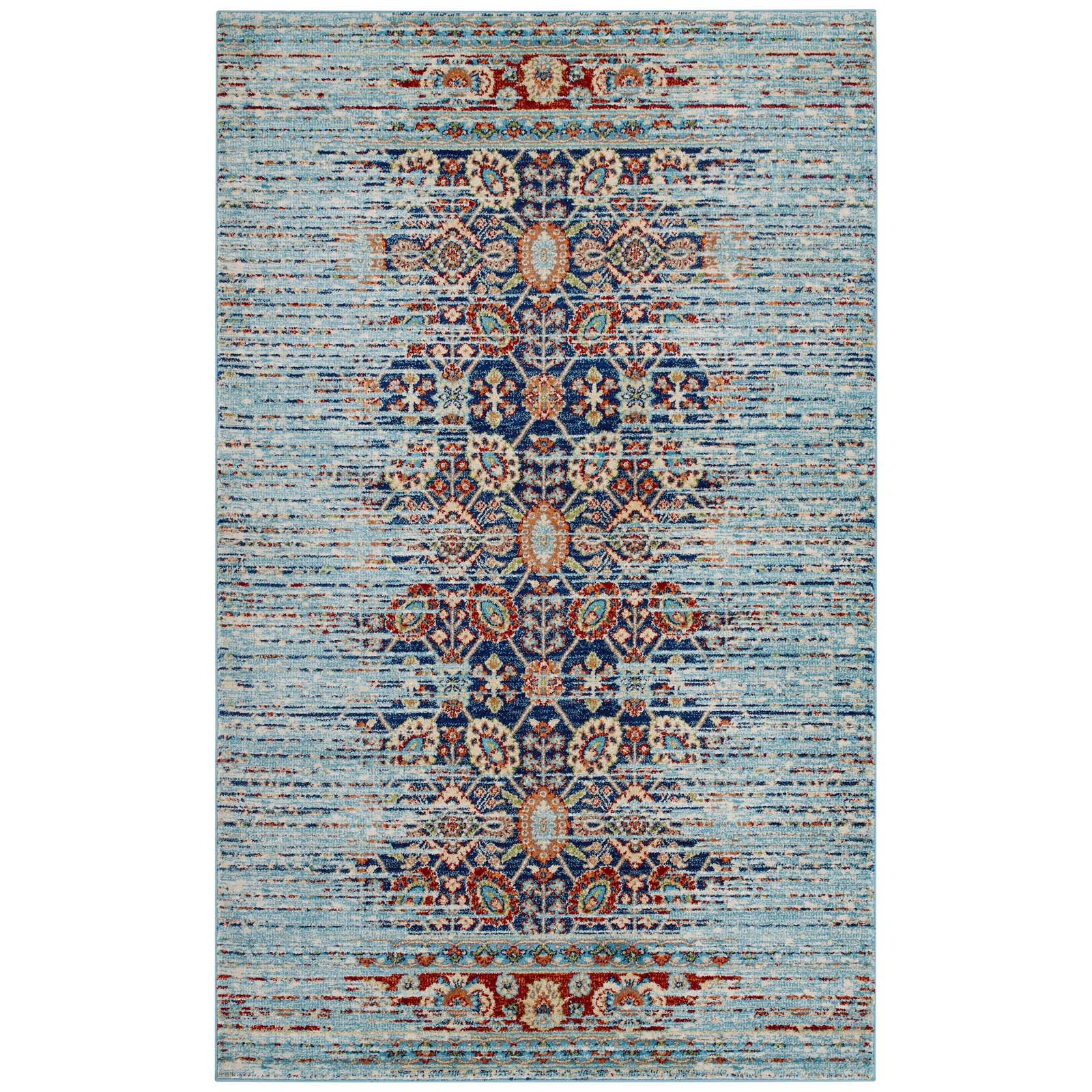 Modway Kazia ful Distressed Vintage Medallion 8x10 Area Rug & Reviews ...