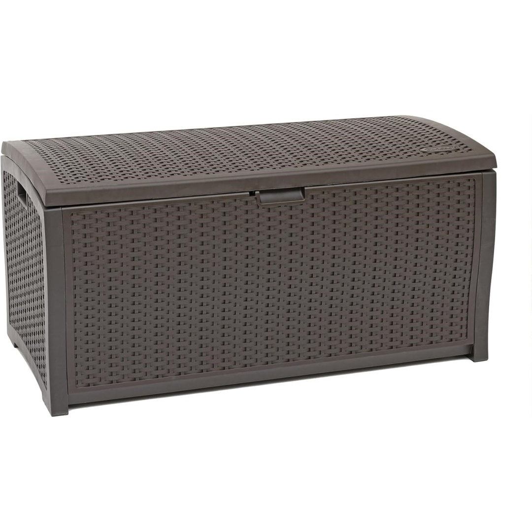 CUSTOM BUILT-IN VACUUM SYSTEMS 99 Gallon Outdoor Wicker Plastic Patio ...