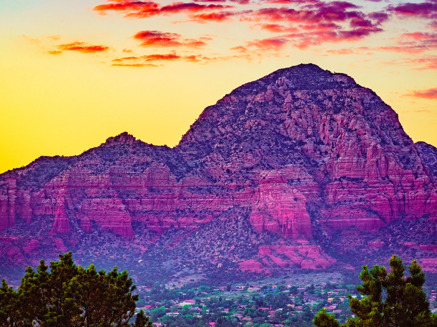 Made & Curated Red Rock Sunset in Sedona, Arizona by Brian Mc Clean ...
