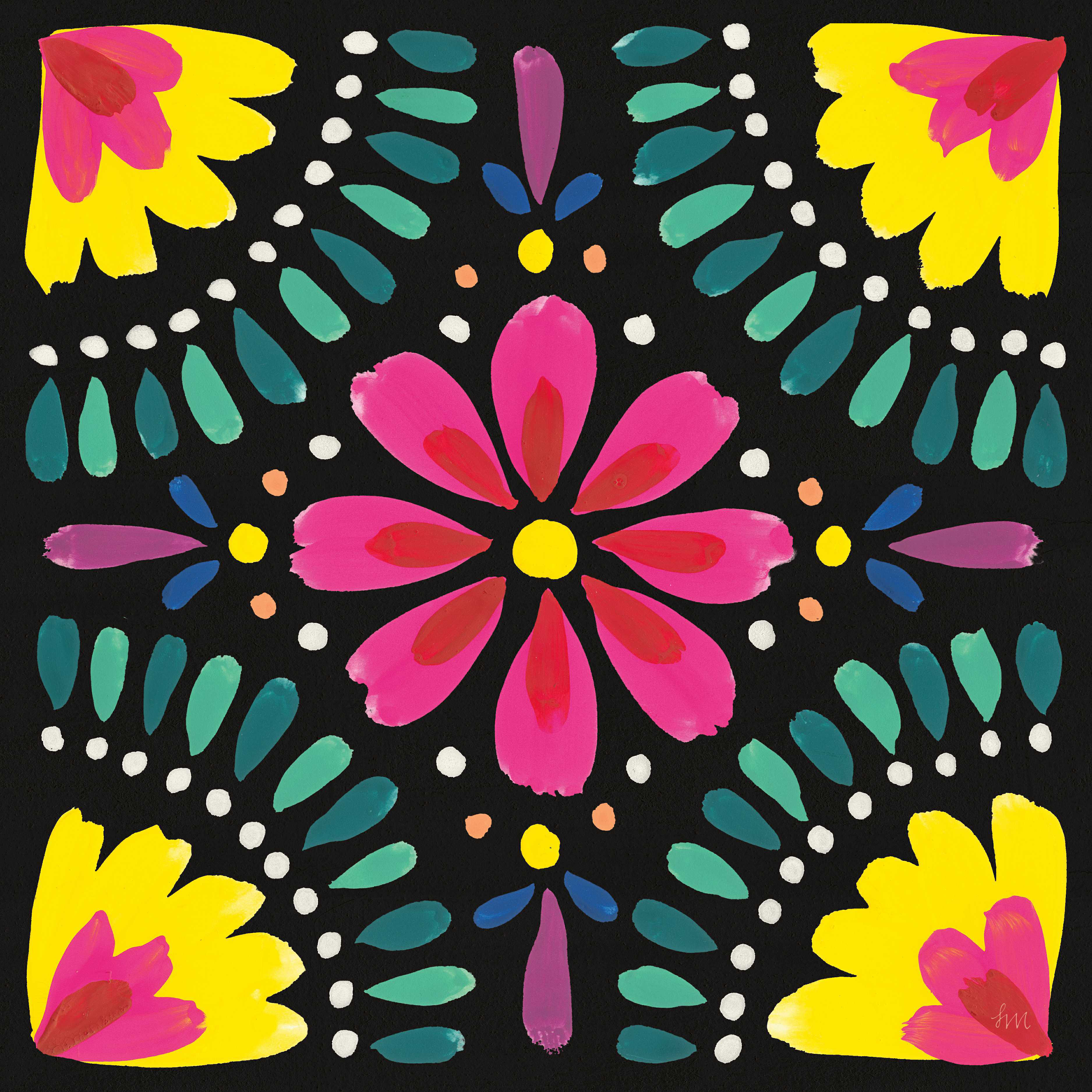 Red Barrel Studio Floral Fiesta Tile X - Wayfair Canada