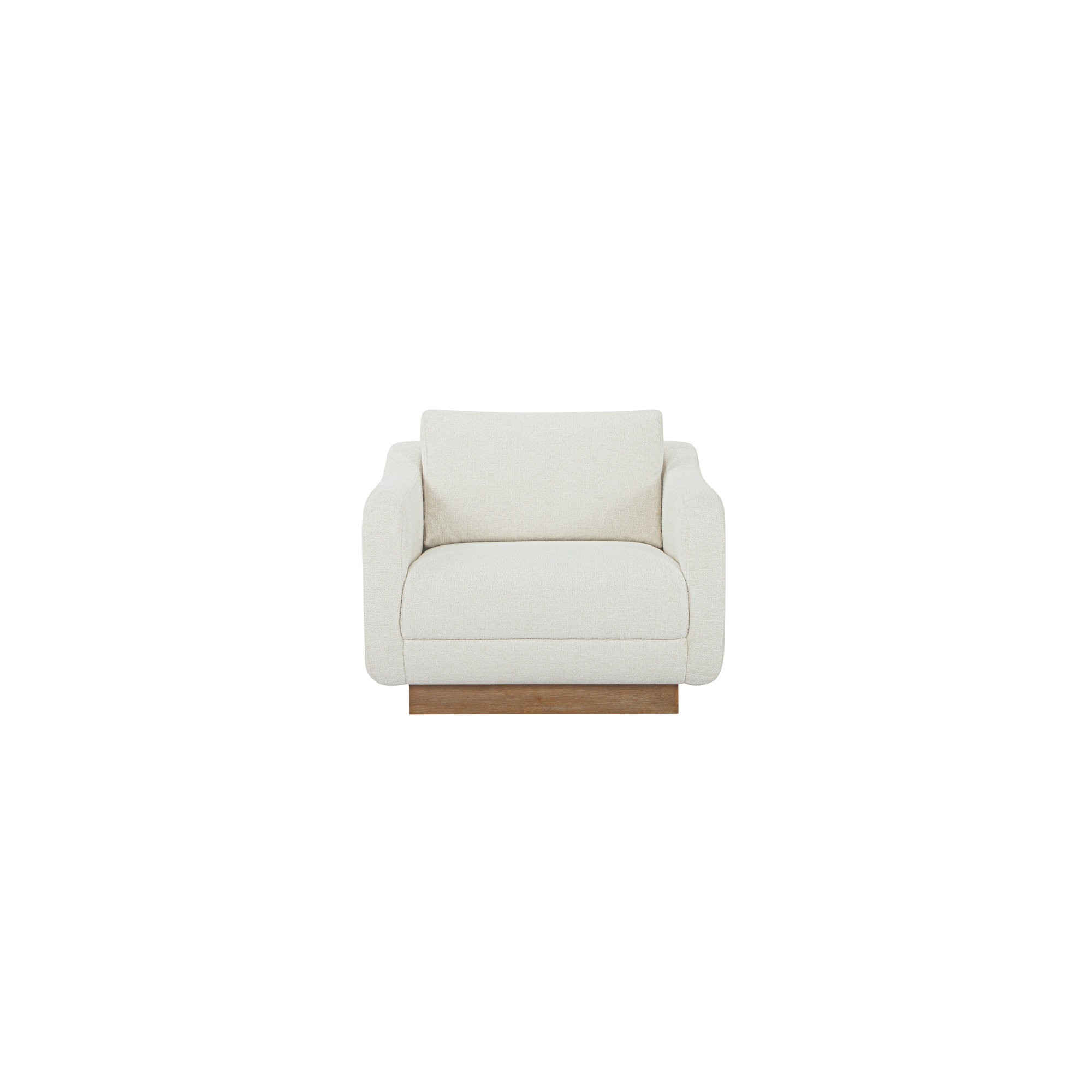 Hokku Designs Keane Lounge Chair Cream | Wayfair