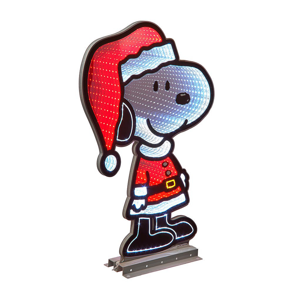 Kurt Adler Peanuts 23.6-Inch Santa Snoopy Outdoor Infinity Light | Wayfair