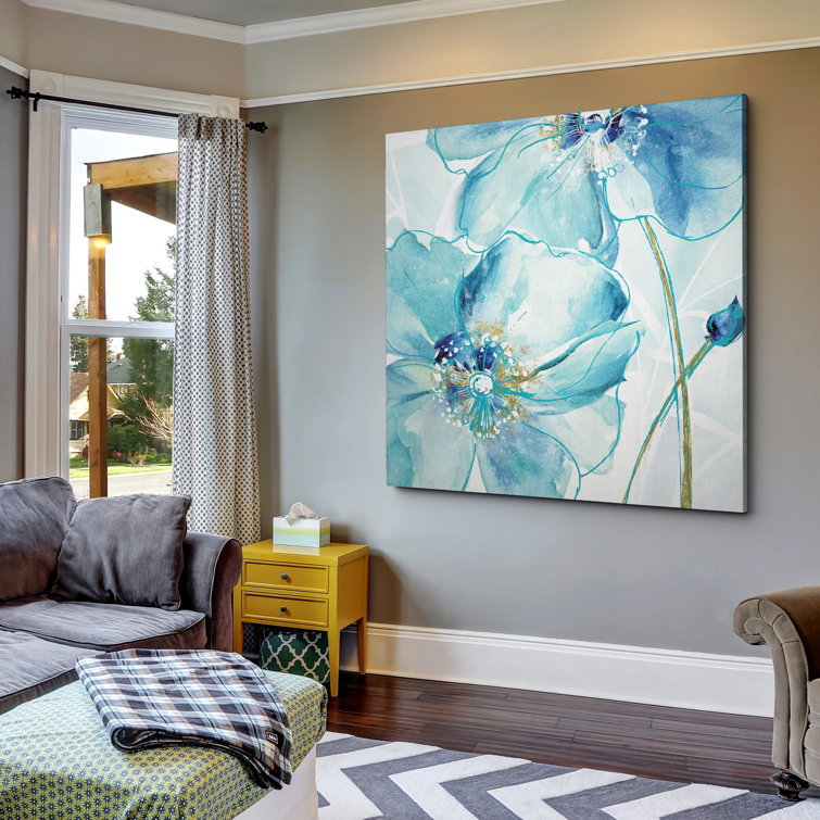 Latitude Run® " Blue Spring Poppy II " on & Reviews | Wayfair