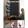 Inbox Zero Dual Monitor Stand - Vertical Stack Screen Free-Standing ...