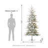 The Holiday Aisle® Johvan Deluxe Pre-Lit Slender Flocked Realistic Fir ...
