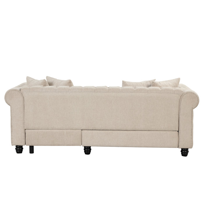 Lark Manor Anthwan 2 - Piece Upholstered Sectional & Reviews | Wayfair