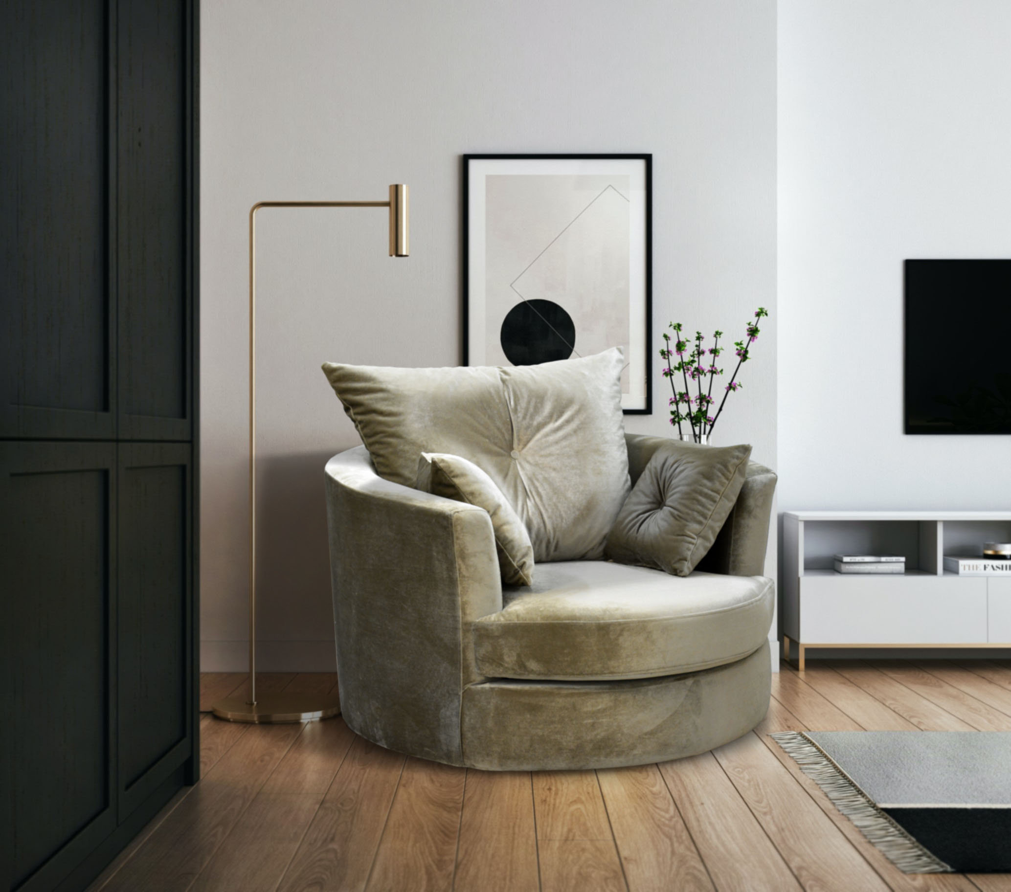 Fairmont Park Bilbo 110cm Wide Tufted Polyester Yes Tub Chair | Wayfair ...