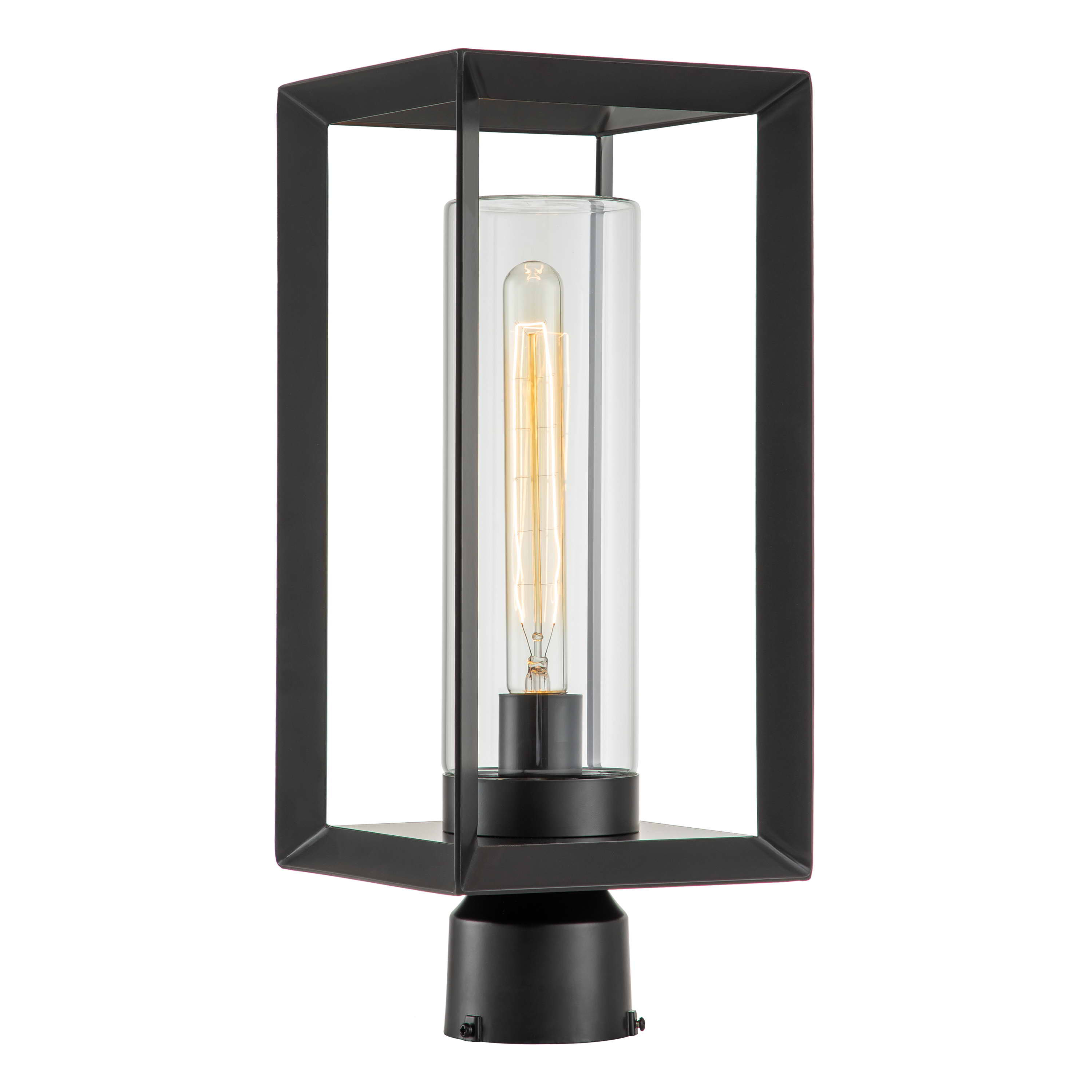 17 Stories 17"H Rectangle UV Resistant Dark Bronze Transparent Glass ...