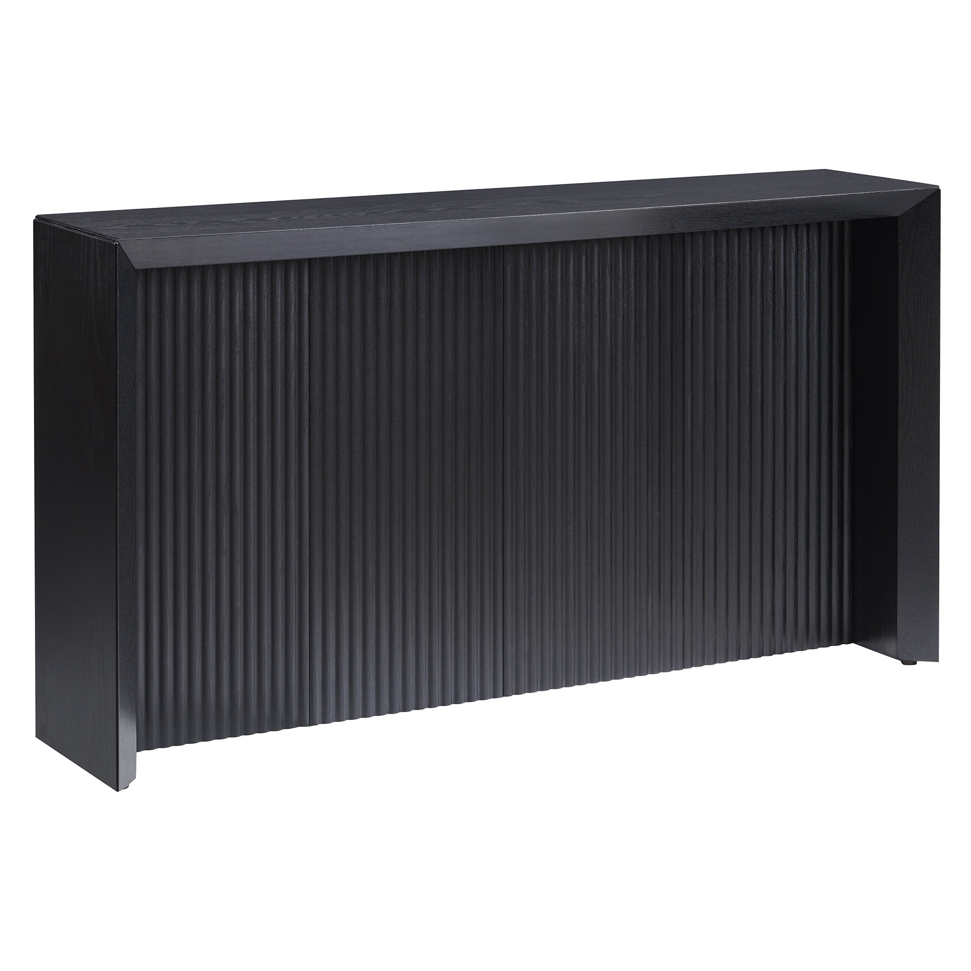 Latitude Run Adelma 56" Wide Rectangular Fluted Console Table & Reviews ...