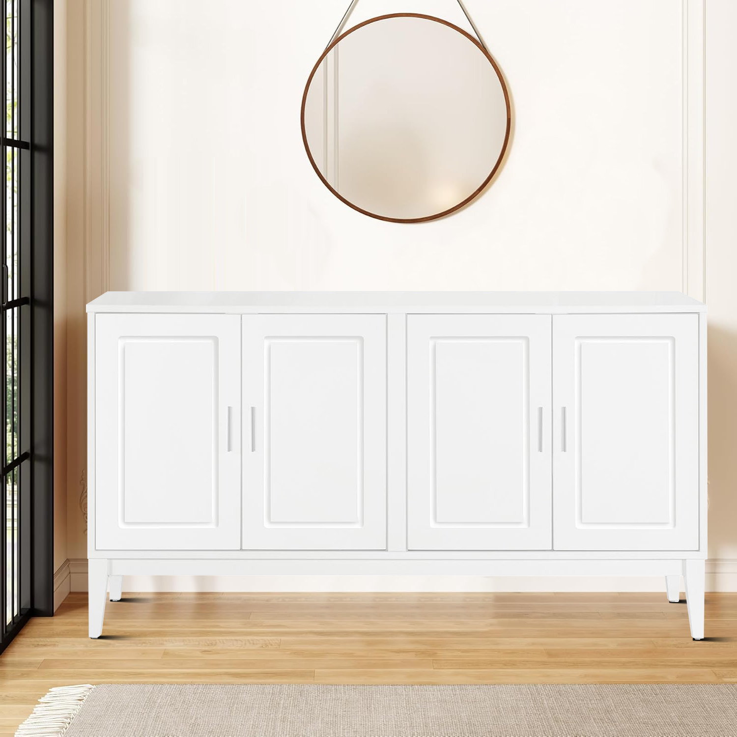 Winston Porter Modern sideboard cabinet Buffet Cabinet with Adjustable ...